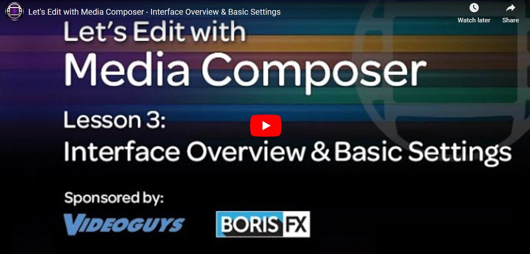 Avid Media Composer – Interface Overview & Basic Settings - Videoguys