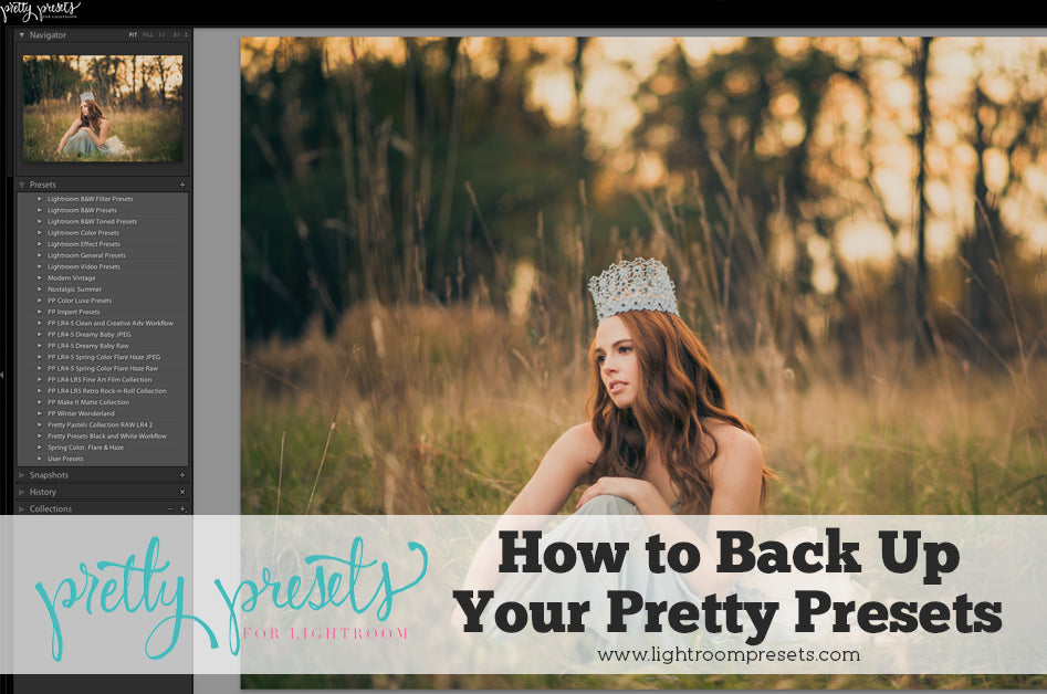 Backing Up Your Pretty Presets For Lightroom