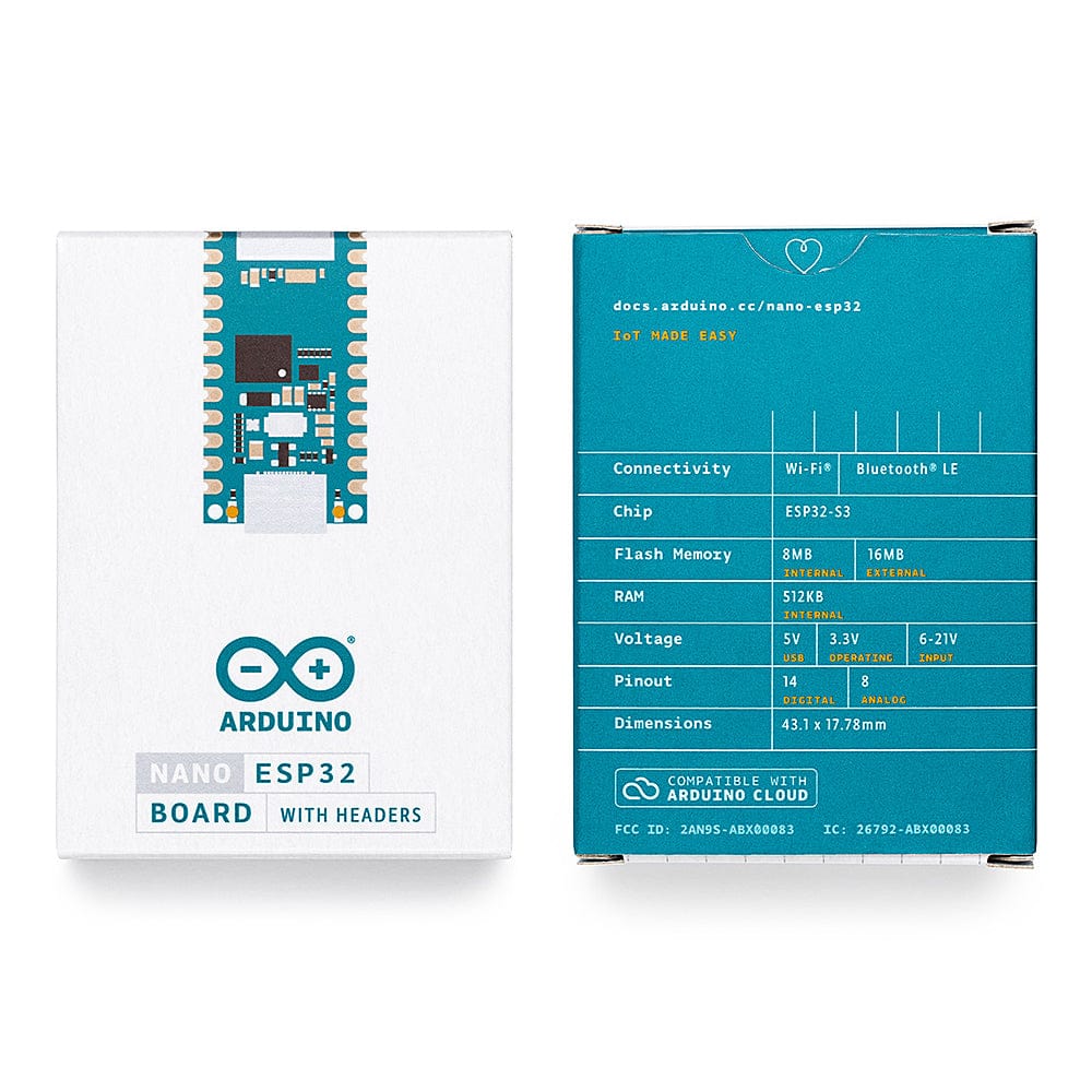 Arduino Nano Esp32 With Headers Thepihutwshop