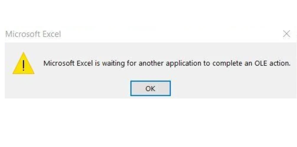 Excel Error Waiting For Another Application 5595