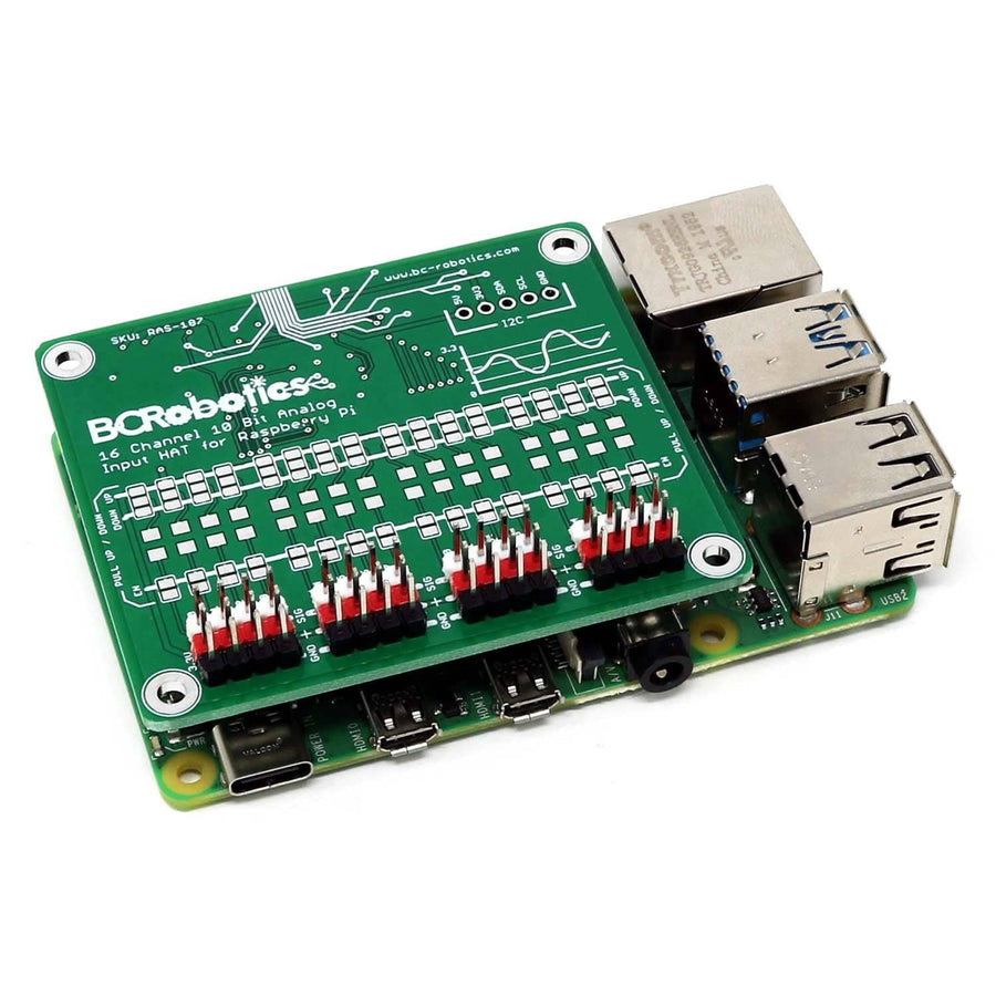 16 Channel Analog Input HAT – ADC for Raspberry Pi | The Pi Hut 16 Channel Analog Input HAT – ADC for Raspberry Pi | The Pi Hut