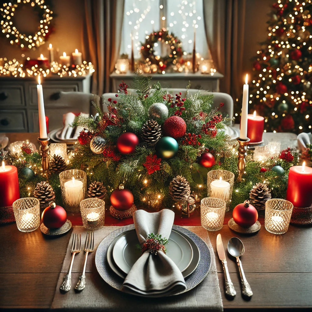 Christmas dining table decor store
