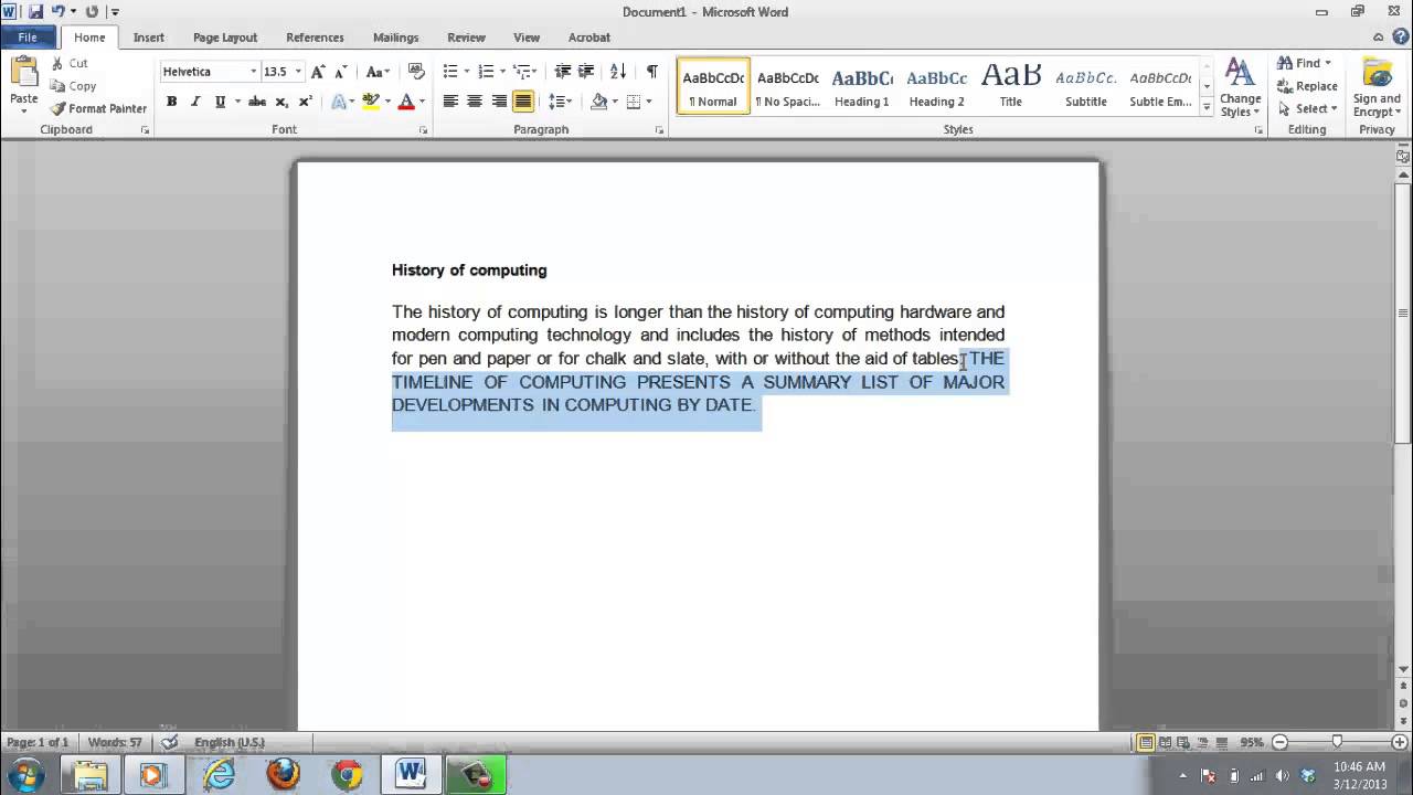 Microsoft Word How To Change Capital Letters To Lowercase