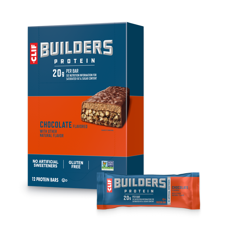 Clif Bar CLIF BUILDERS Chocolate Flavor Plant Based Protein Bars - Shop