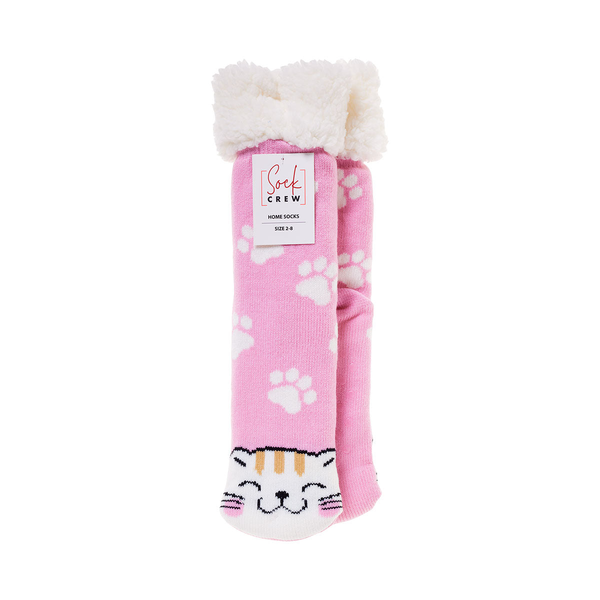 Sherpa Jacquard Socks Cat The Reject Shop