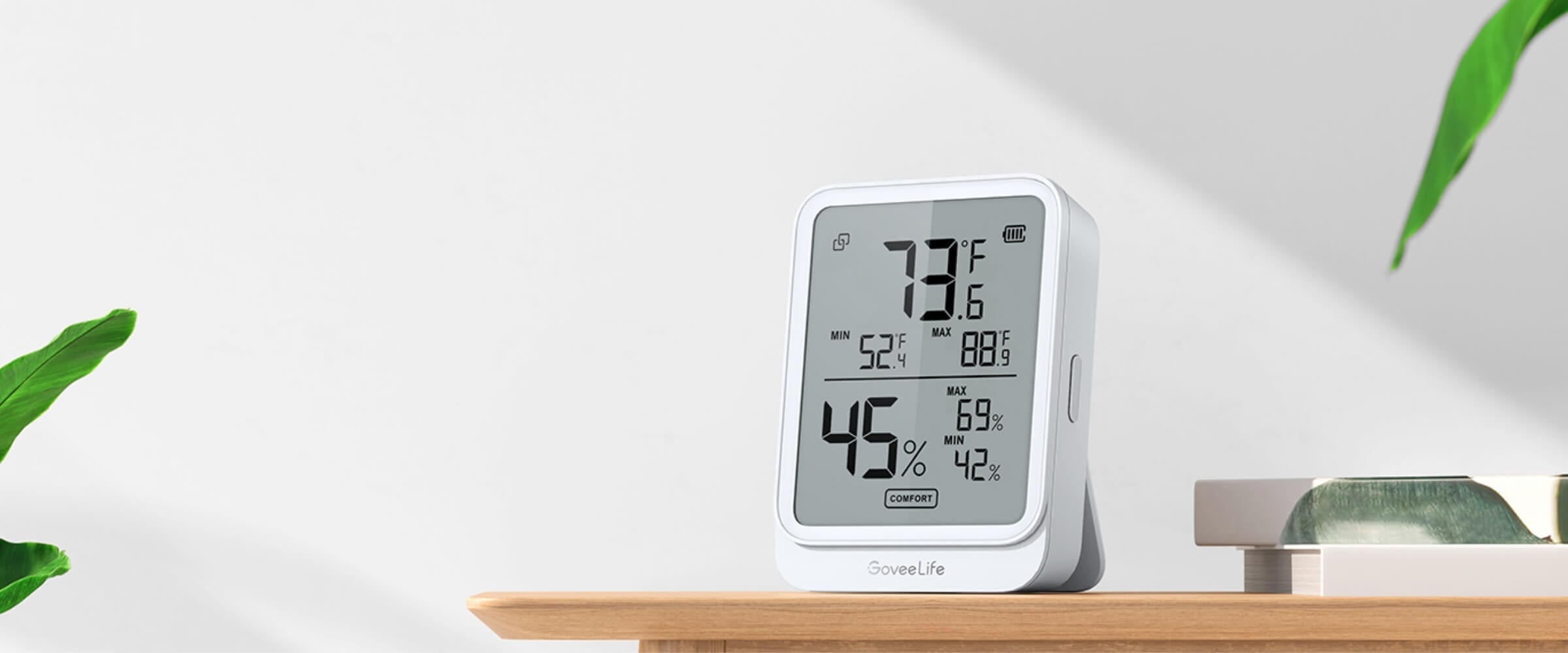 GoveeLife Bluetooth Hygrometer Thermometer-White GoveeLife Bluetooth Hygrometer Thermometer-White