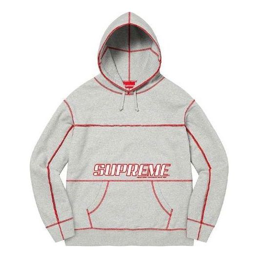 Grey supreme hoodie store