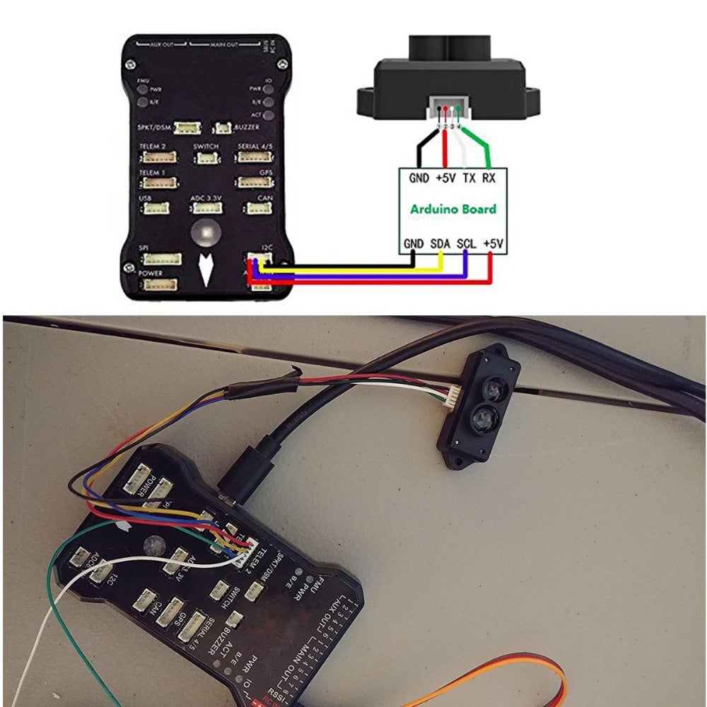 Tfmini S Lidar Afstandsmeter Sensor Module Single Point Micro Variëren 123materialen