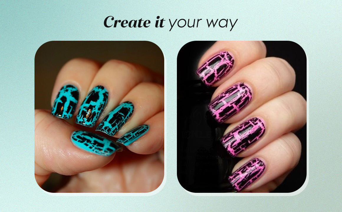 Cracked nail polish store