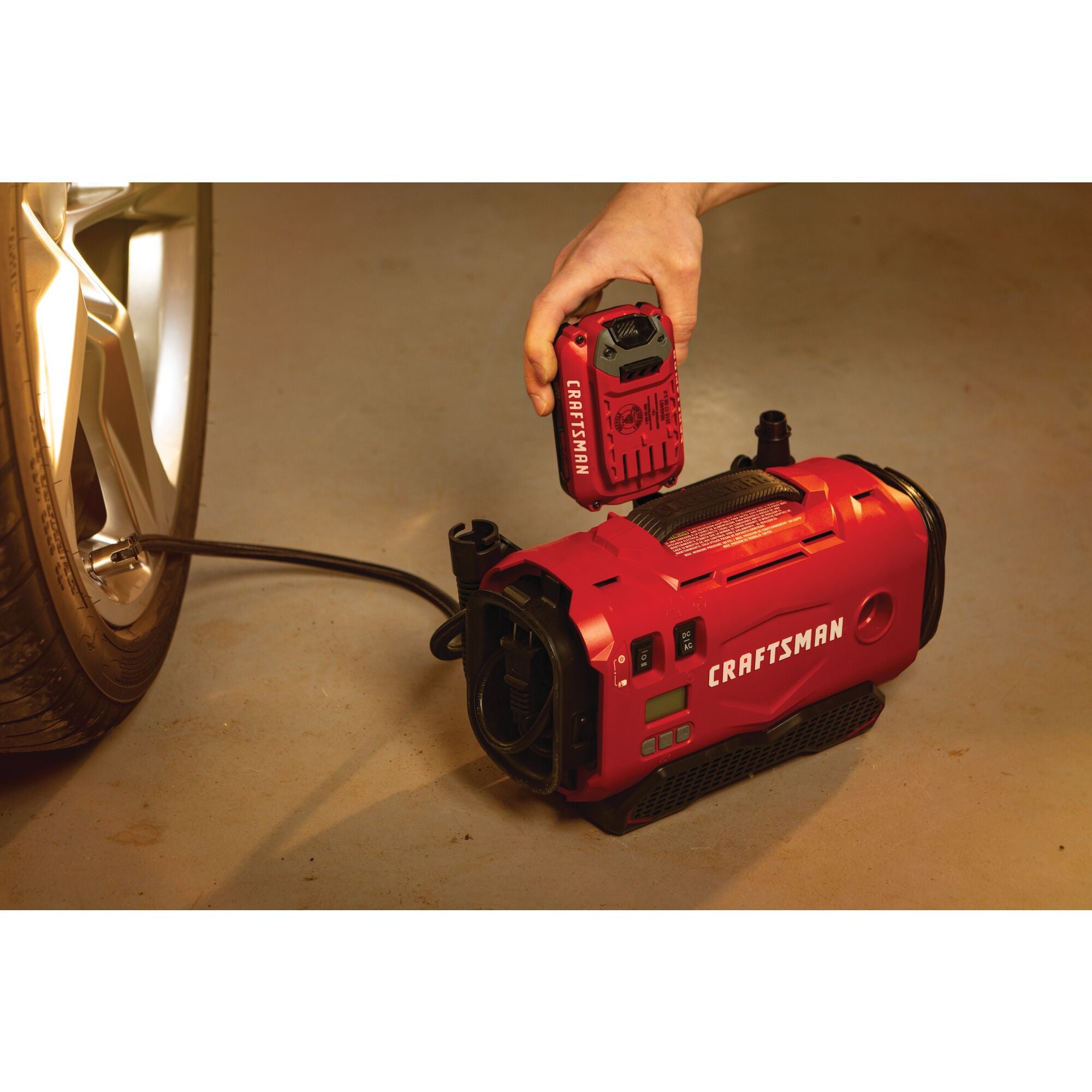 CRAFTSMAN V20 Cordless Inflator Tool Only CRAFTSMAN