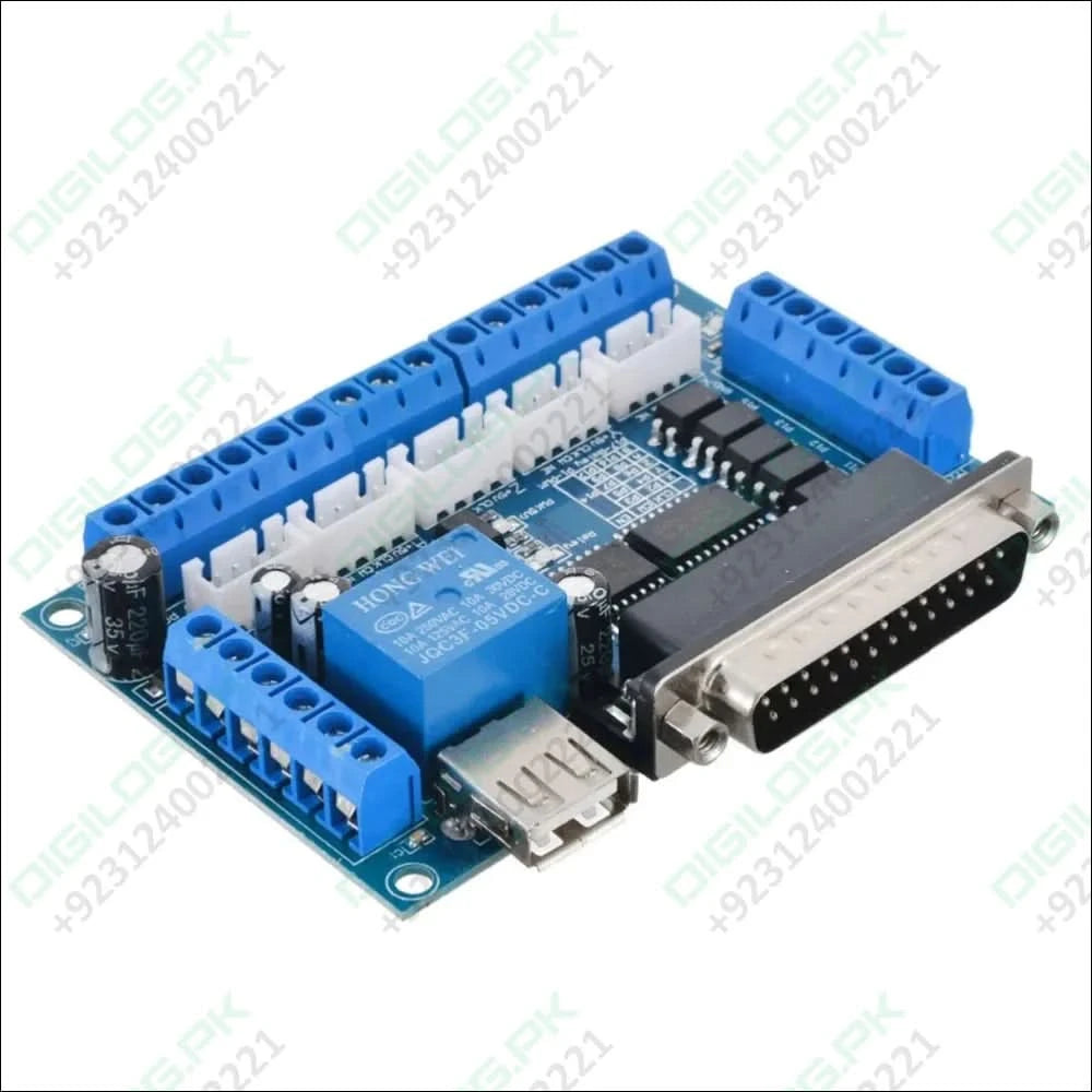 Mach3 Breakout Board 5 Axis Stepper Driver Single Axis CNC Interface with Optocoupler Cable