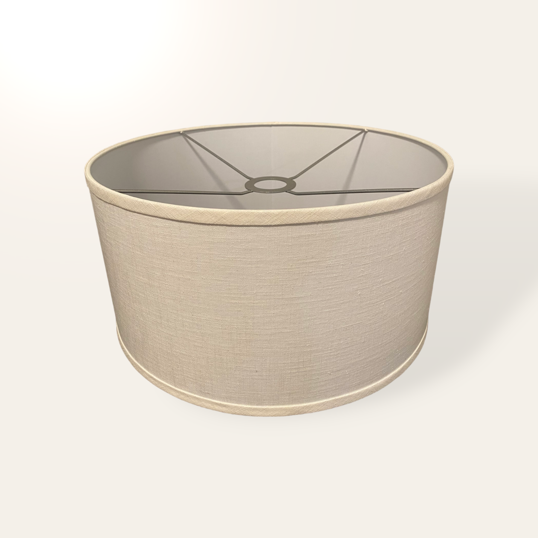 Linen Shallow Drum with Euro Fitter Linen Shallow Drum with Euro Fitter