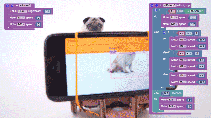 Simple programming with the A.I. – The Crafty Robot