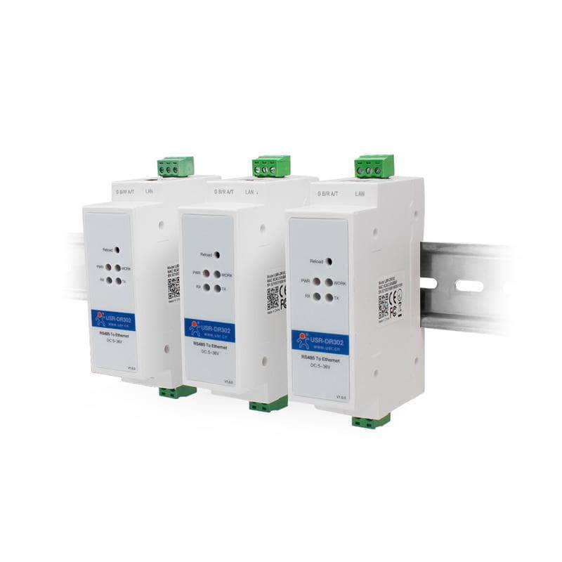 DIN-rail Serial RS485 to Ethernet converter USR-DR302 DIN-rail Serial RS485 to Ethernet converter USR-DR302