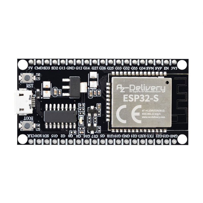 ESP32S NodeMCU WLAN WiFi Dev Kit C with CH340 compatible with Arduino – AZ-Delivery