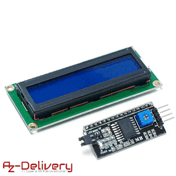 HD44780 1602 LCD module Display Bundle with I2C interface 2x16 characters compatible with ...