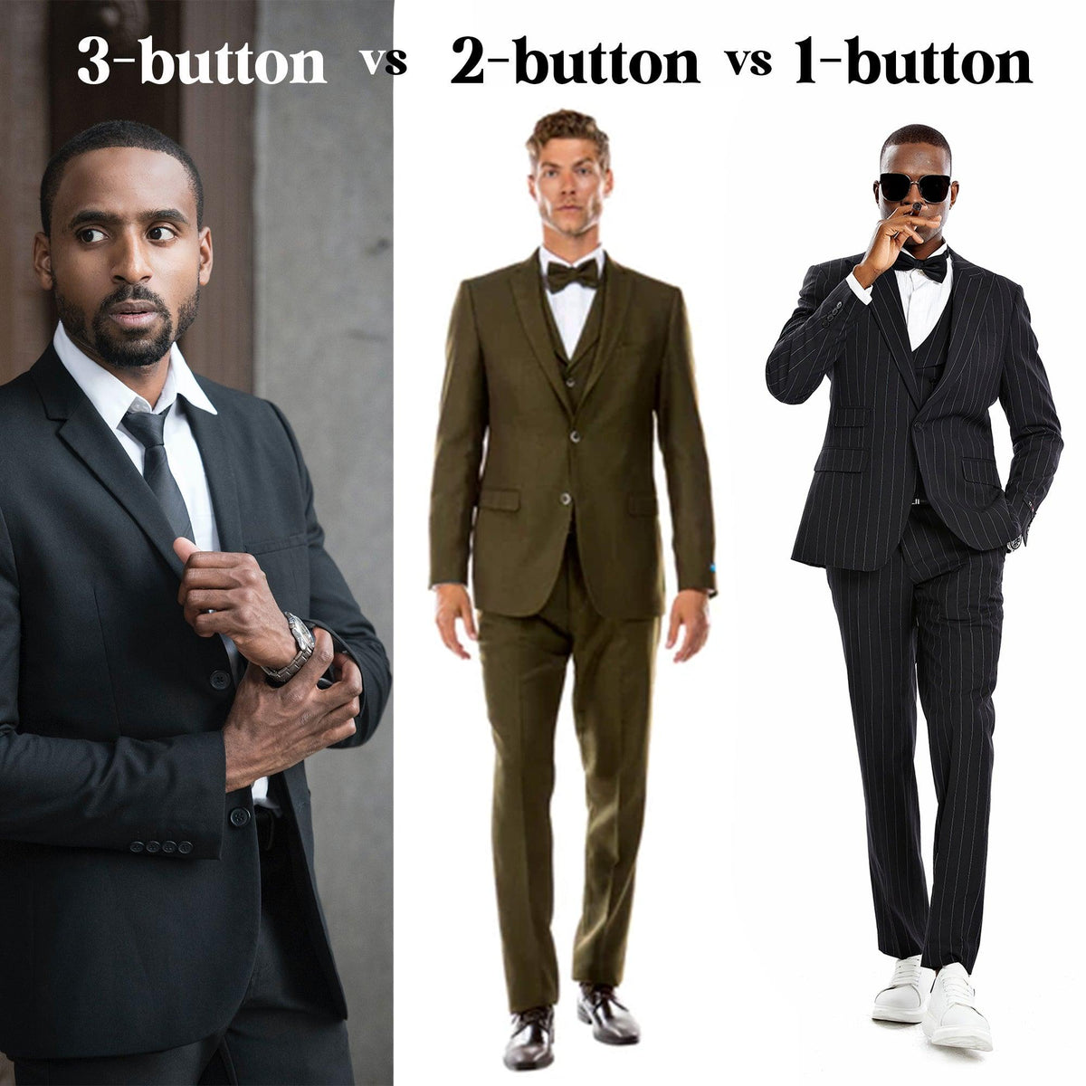 What are the main differences between a Three-Button, Two-Button, & One ...